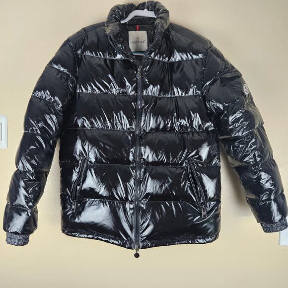 Moncler | Jackets & Coats | Moncler Puffer Shiny Black Puffer Winter ...